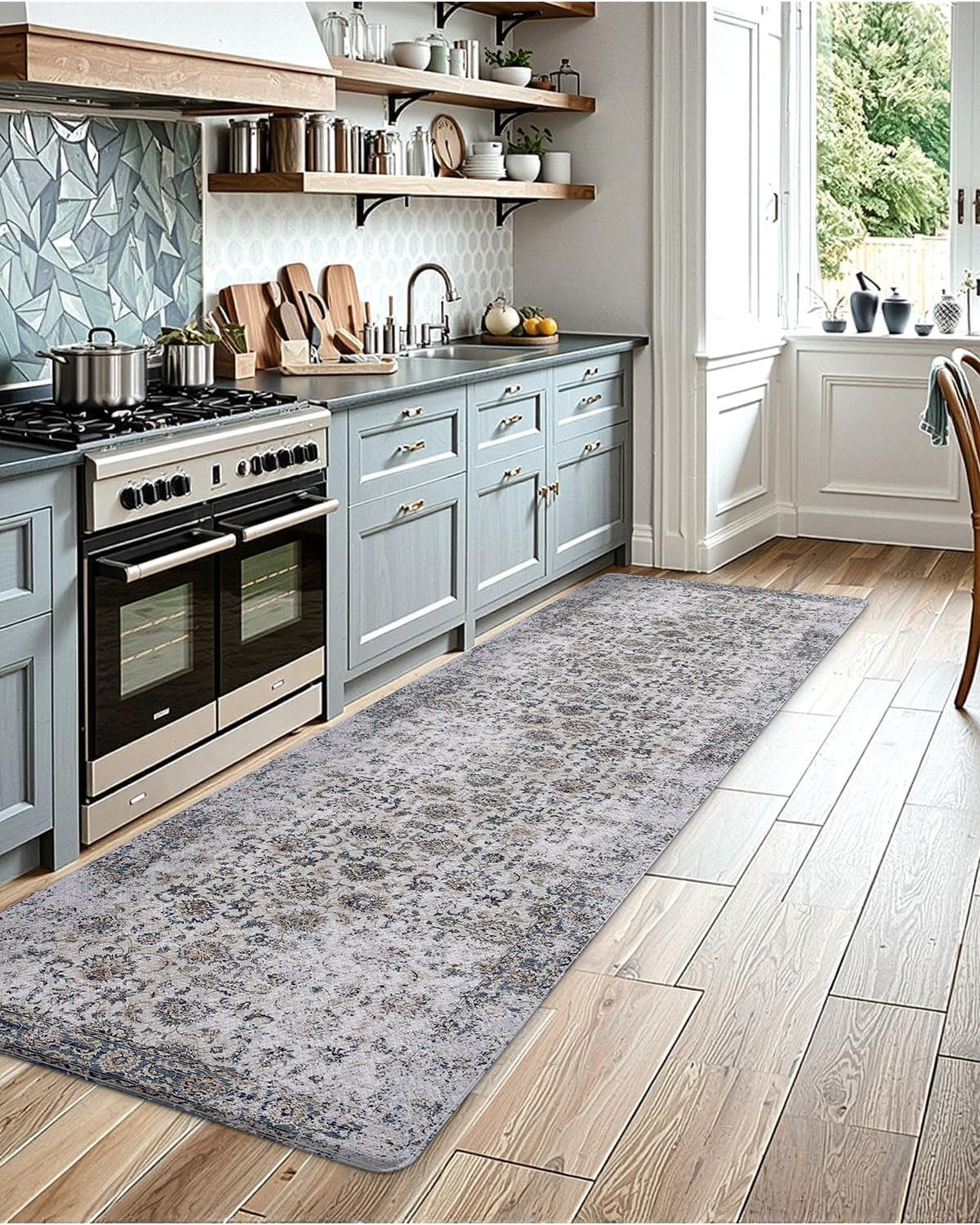 Bungalow Rose Kitchen Mat For Floor, Non-Slip Padded Runners For ...