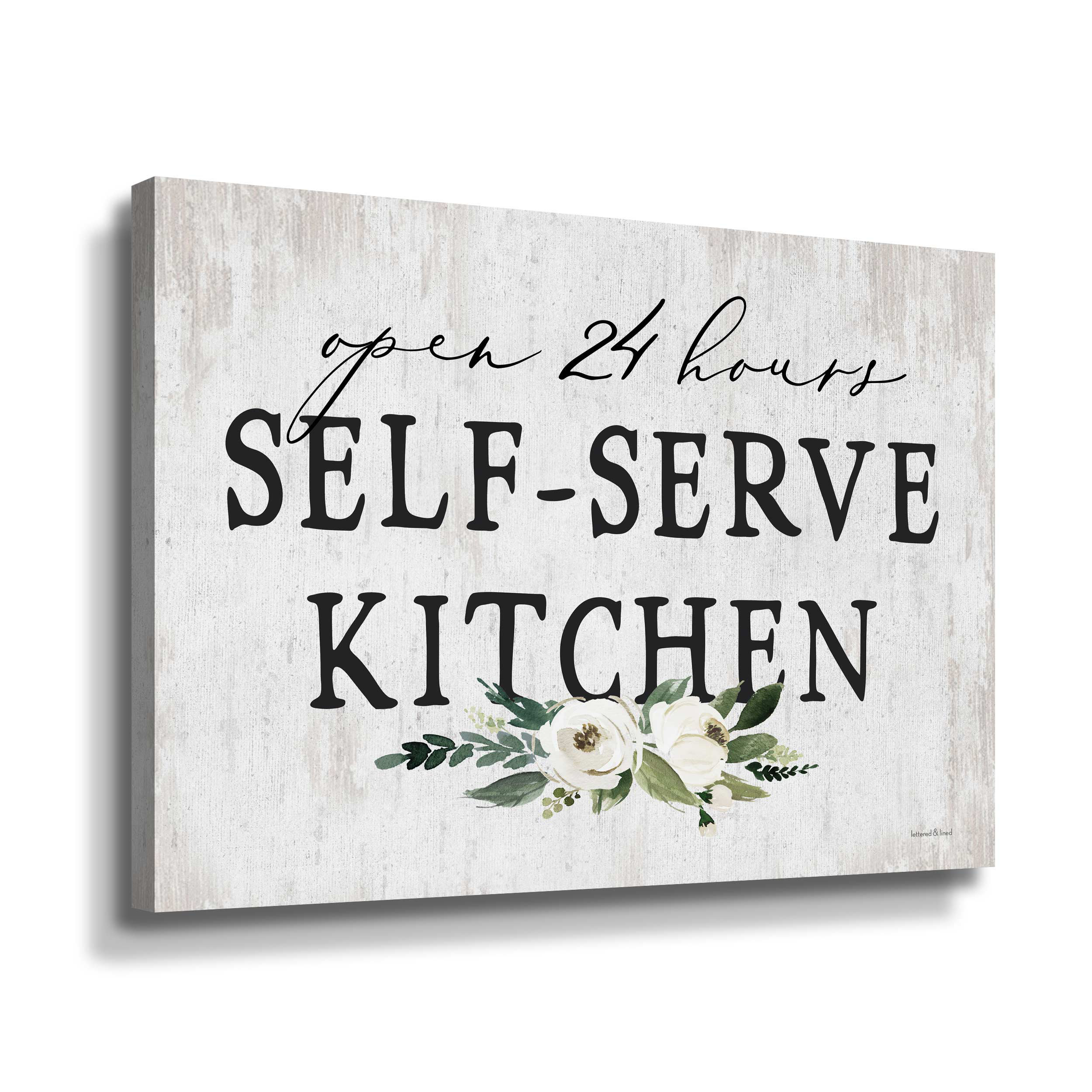 Gracie Oaks "Self-Serve Kitchen" by Lettered & Lined - Textual Art on ...