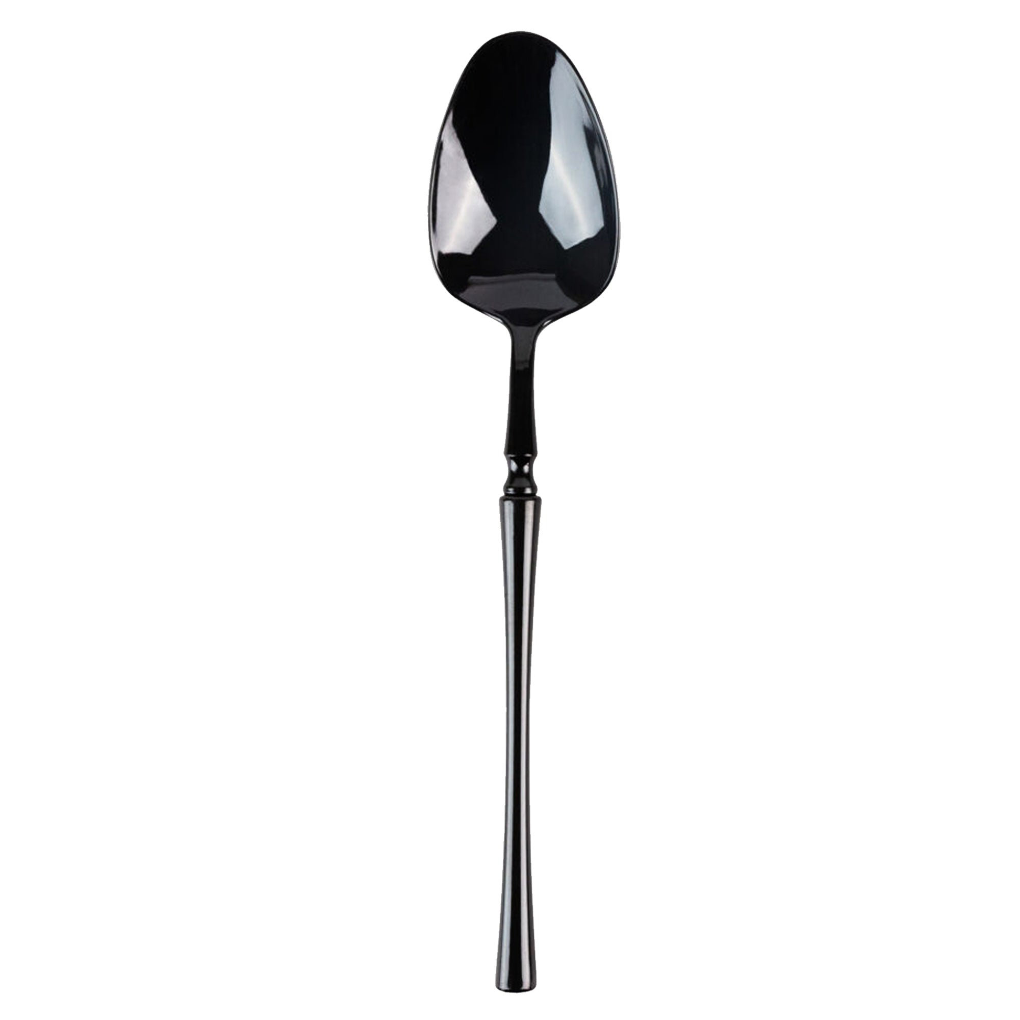 Ecoquality Modern Black Disposable Plastic Tea Spoons Infinity ...