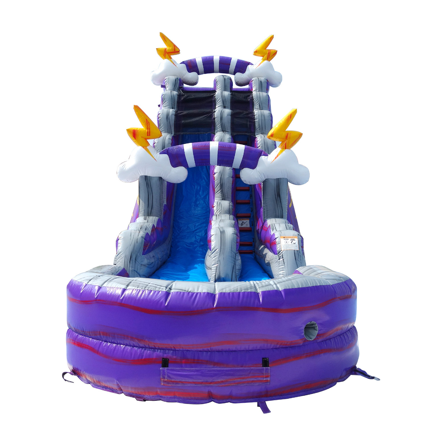 JumpOrange Thunder 15' X 36' Inflatable Water Slide With Air Blower ...