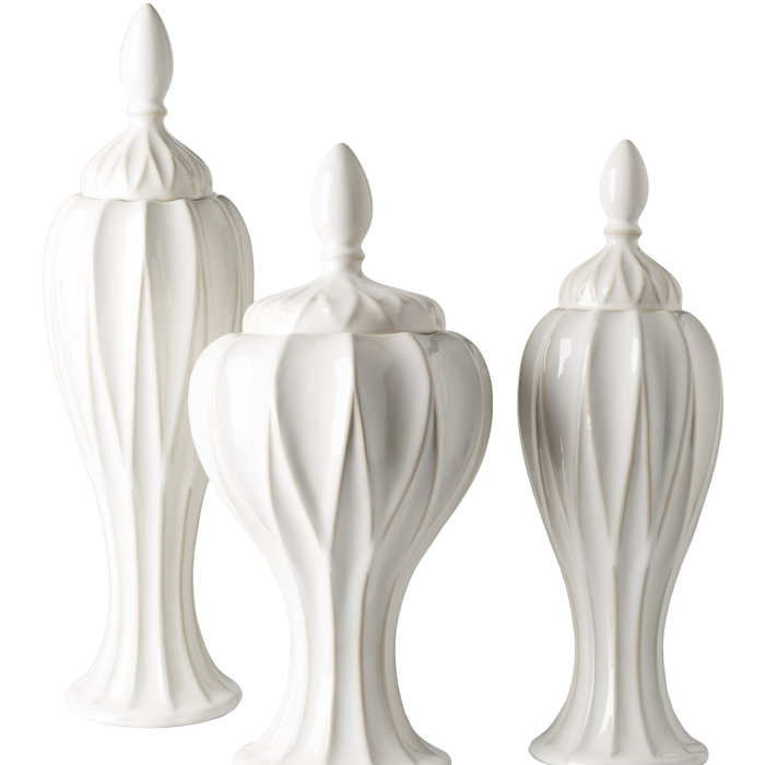 Lark Manor 3 Piece Storage Jar Set & Reviews | Wayfair