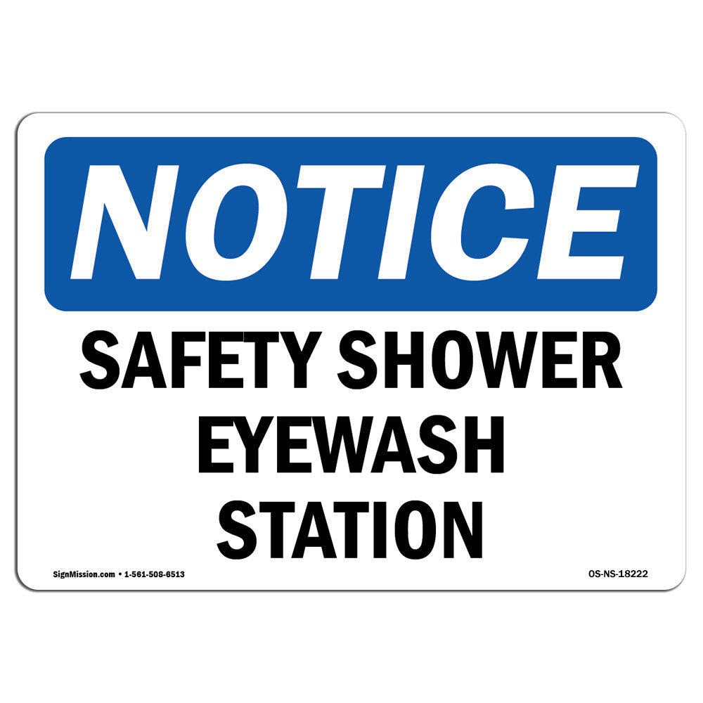 SignMission Safety Shower Eyewash Station Sign | Wayfair