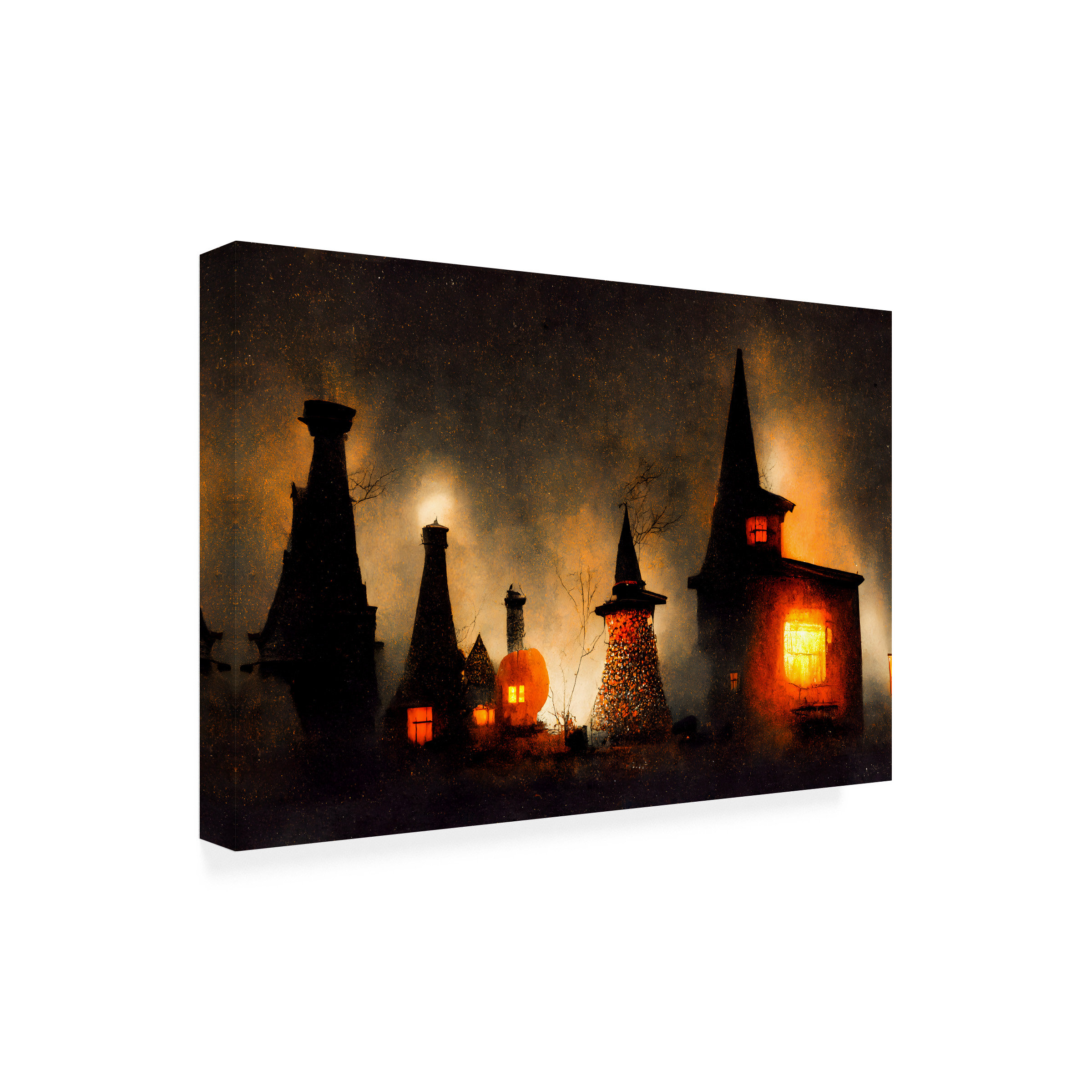 Ebern Designs Aryel Village Of The Witches On Canvas Print | Wayfair