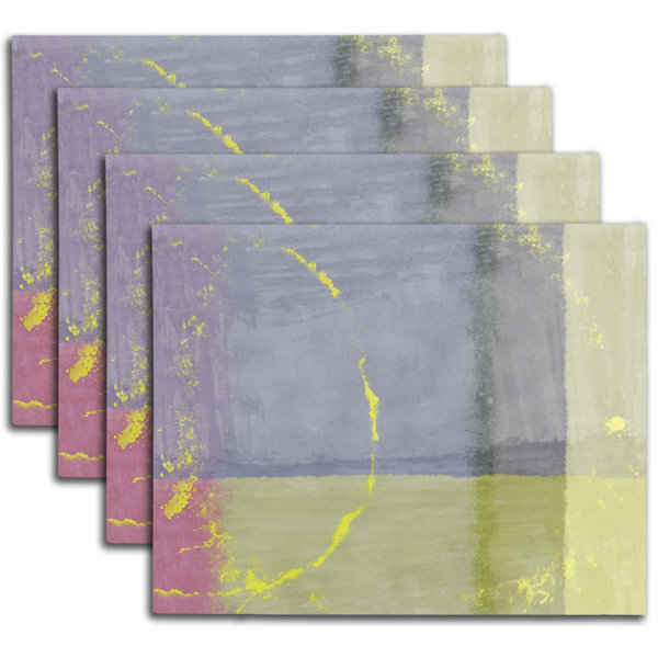 Bungalow Rose Kurstyn Polyester Abstract Placemat | Wayfair