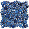 Blujellyfish Blue Porcelain Pebbles / Rocks Wall & Floor Tile & Reviews ...