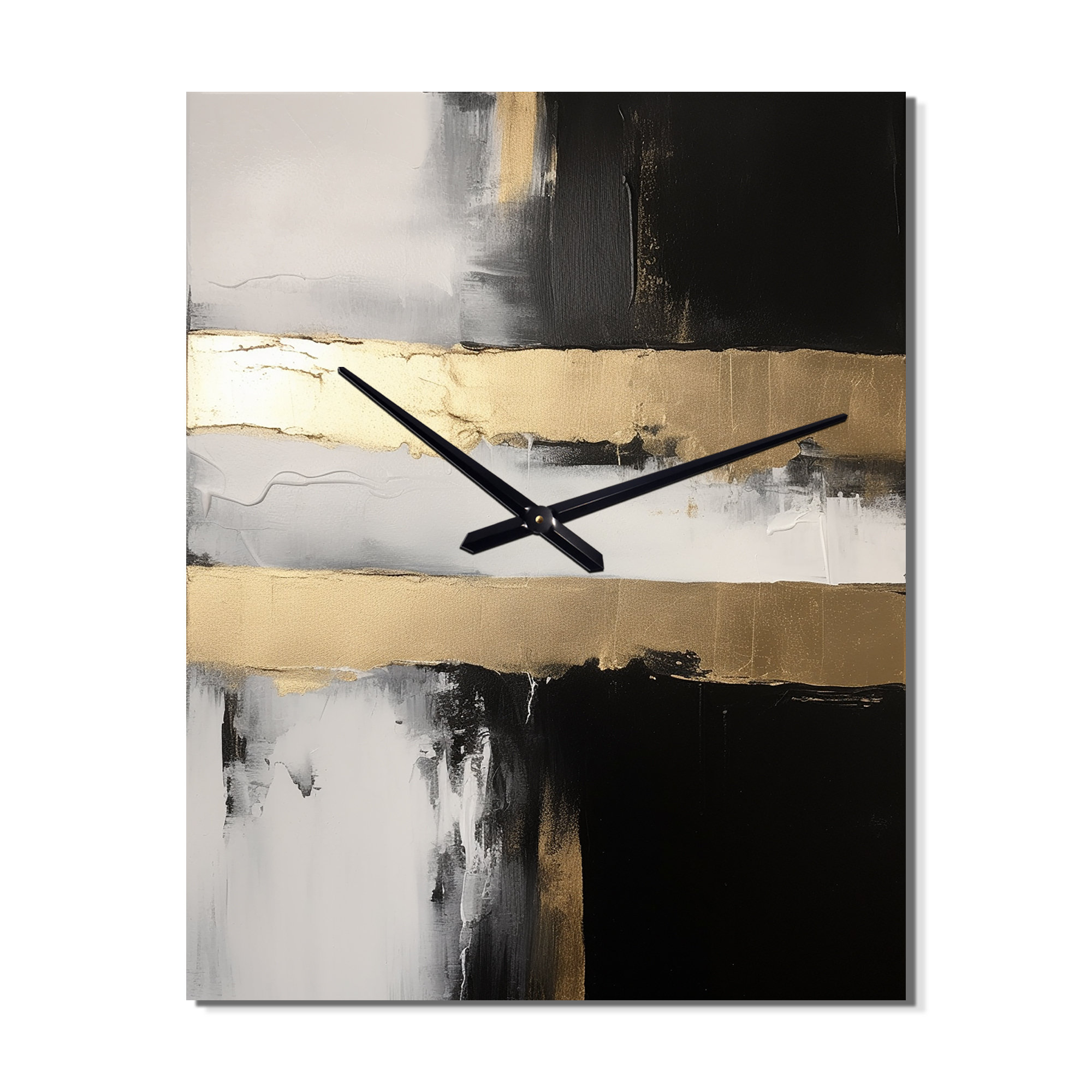 Design Art Minimal Joy In Black And Gold II - Abstract Painting Very ...