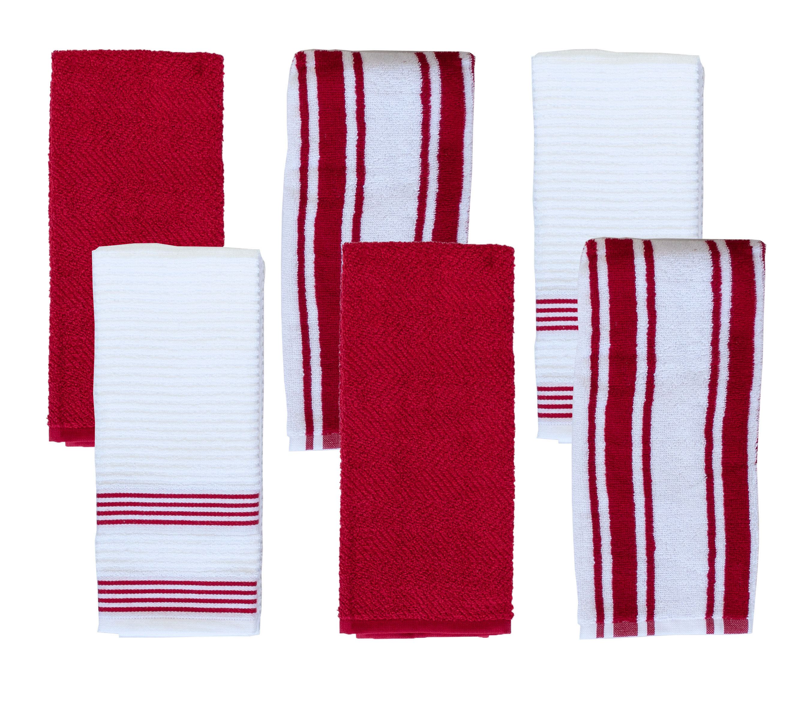 Aspire Linens 100% Cotton 6 Piece Dish Cloth Set & Reviews | Wayfair