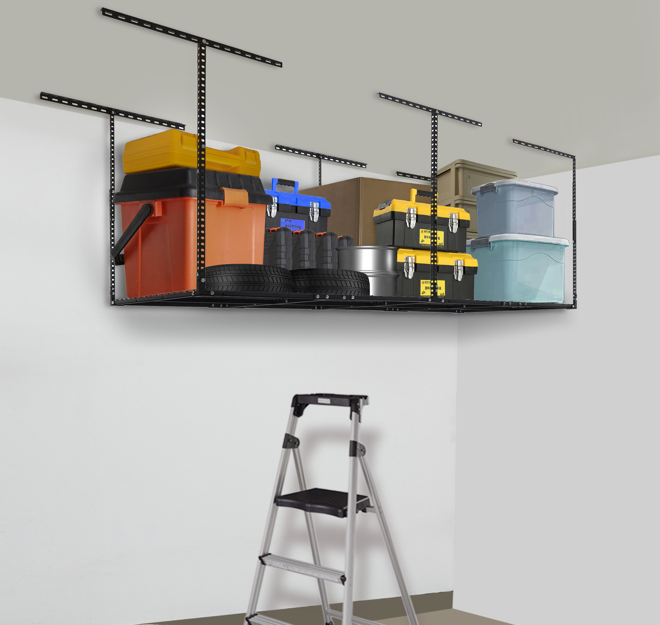 WFX Utility™ Elevated Garage Storage Racks,adjustable Ceiling Storage ...