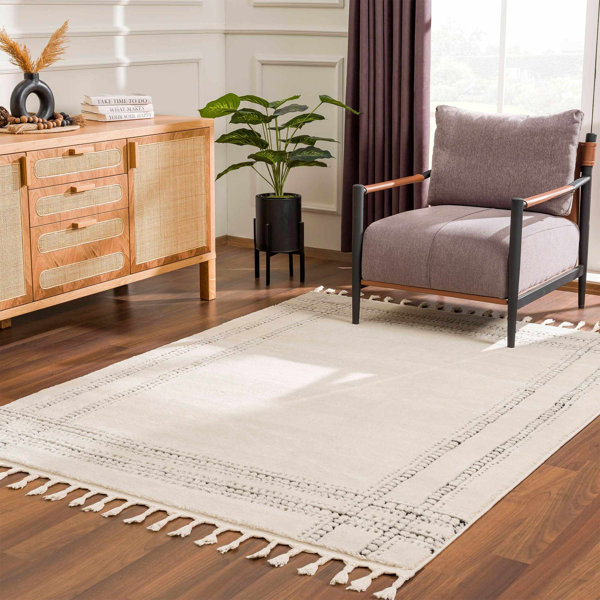 Union Rustic Jamond Moroccan Machine Woven Polypropylene Area Rug in ...