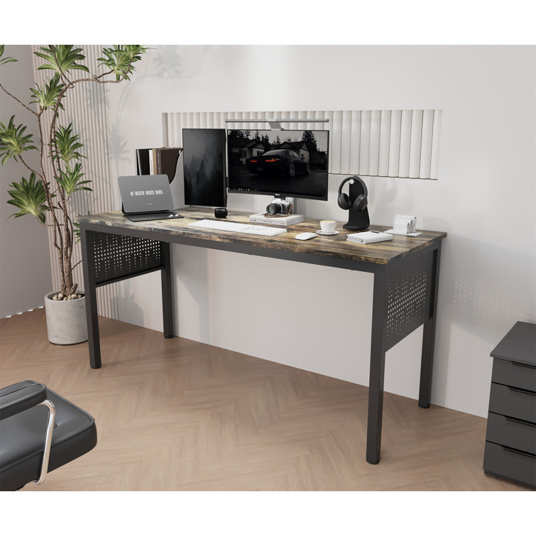 17 Stories Abdur Metal Base Computer Desk | Wayfair