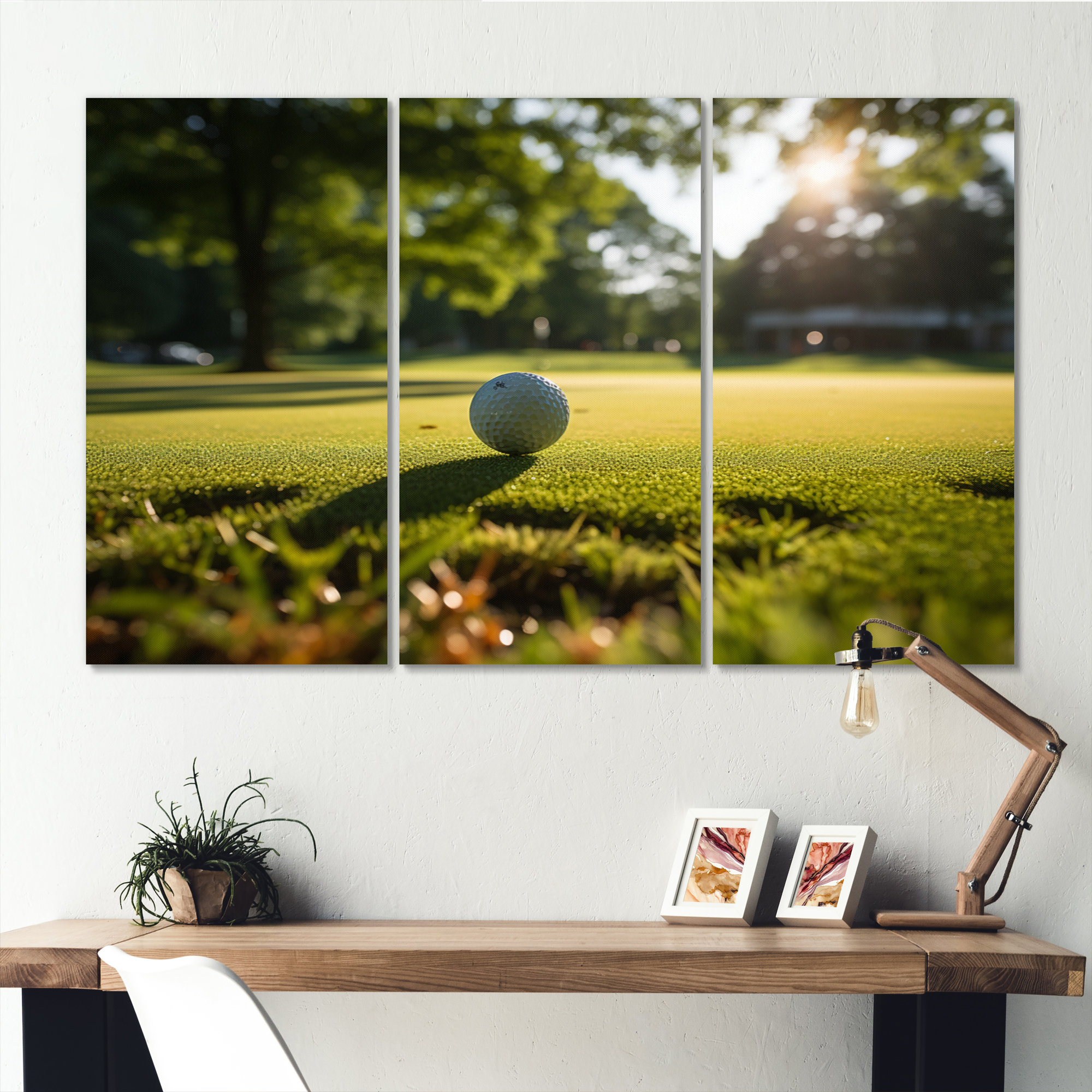 Latitude Run® Golf Putting Green Tranquility III - Sports Metal Wall ...