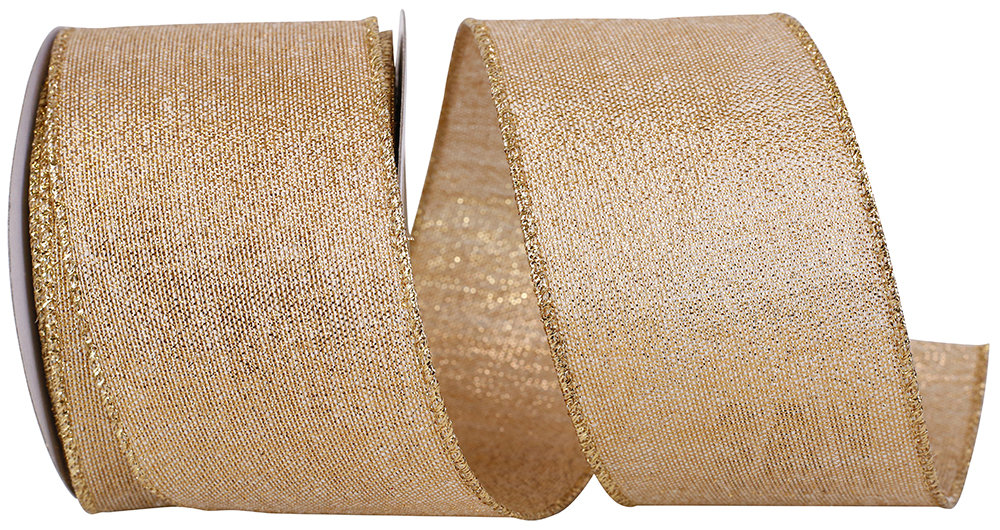 The Holiday Aisle® Box Net Jute Nestle Wired Ribbon | Wayfair