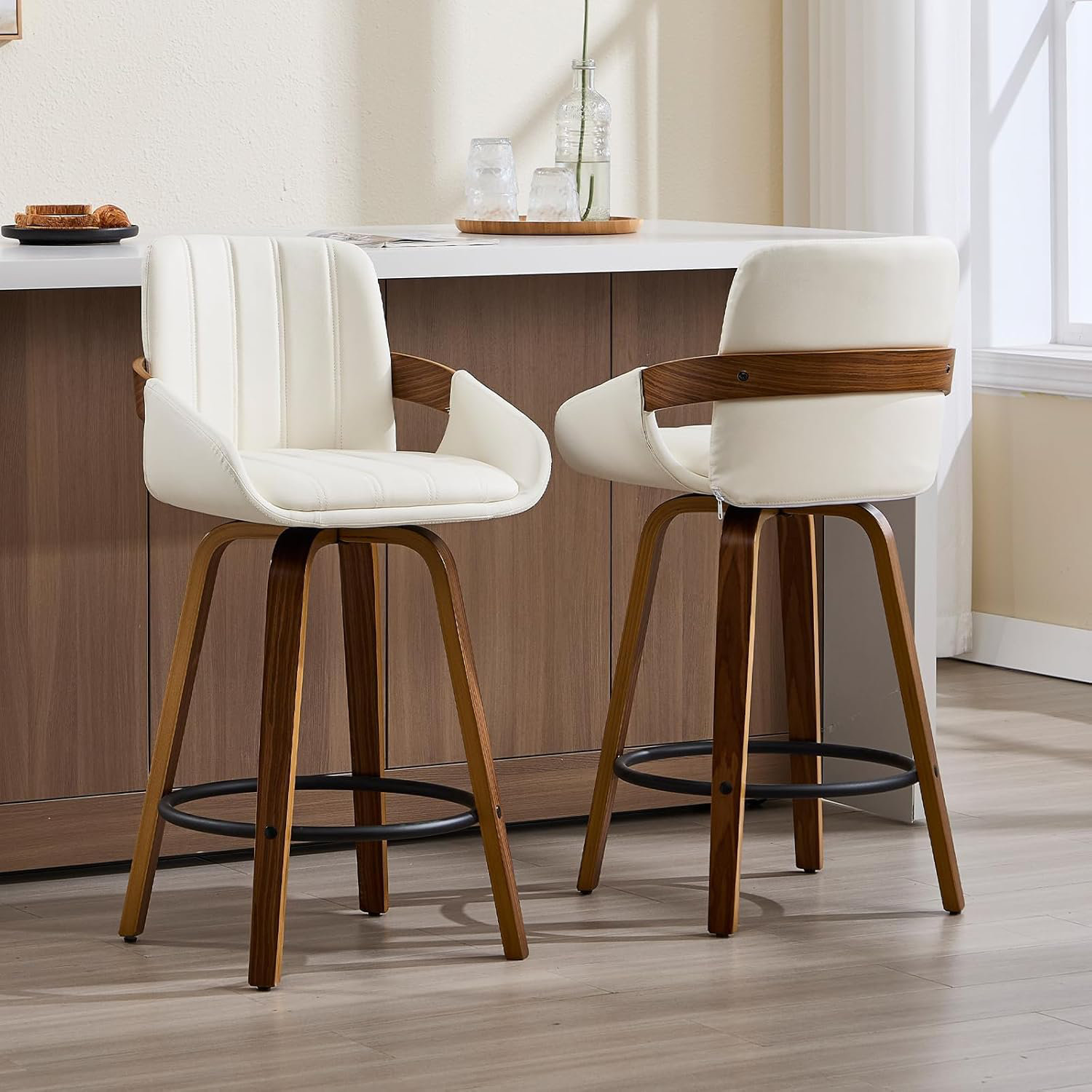 George Oliver Swivel Bar & Counter Stool & Reviews | Wayfair