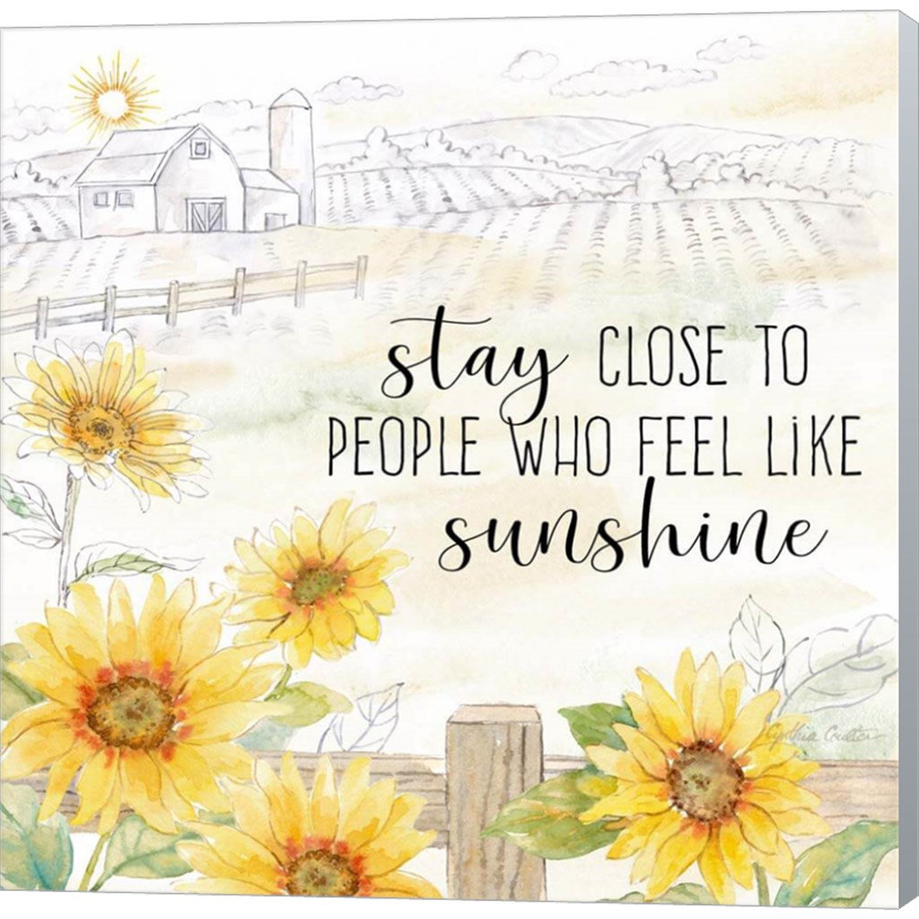 August Grove® Good Morning Sunshine X-Stay Close - Wrapped Canvas ...