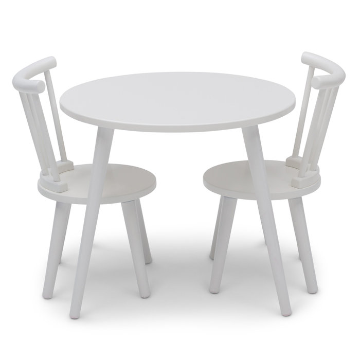 Delta Children Kids Solid Wood Round Play Table and Chair Set & Reviews ...