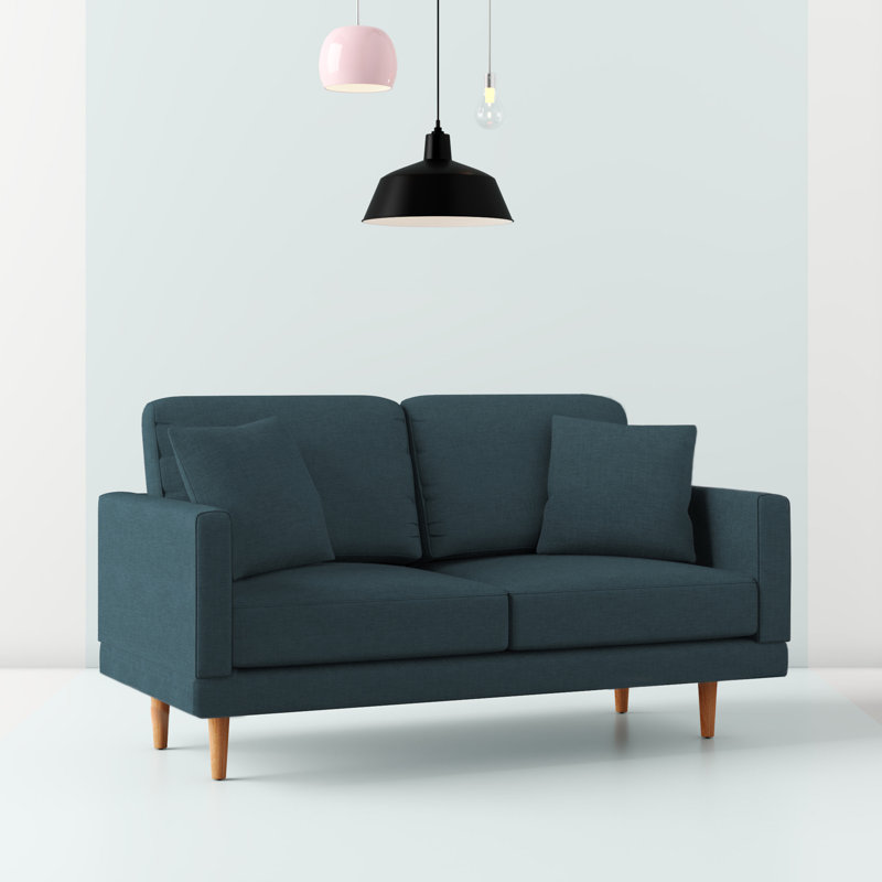 George Oliver Cainon 59" Square Arm Loveseat & Reviews | Wayfair