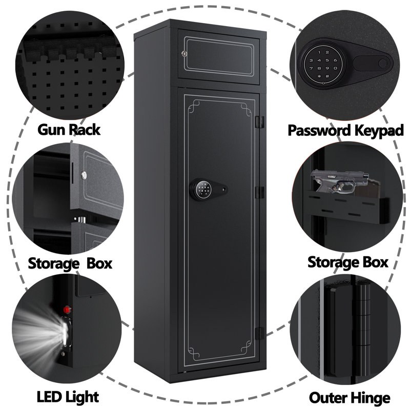 Kaer 8-12 Assemble Gun Safe with Dual Lock & Reviews - Wayfair Canada