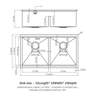 Petal Perfecto Double Bowl 50/50 Undermount Kitchen Sink In 16 Gauge ...