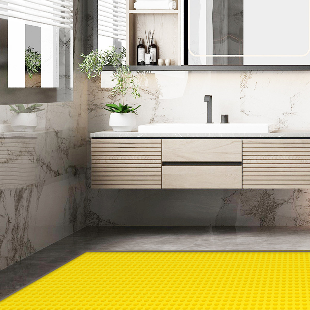 VEVOR Uncoupling Membrane Tile Membrane Underlayment 3 x 105 ft 347 sq ...