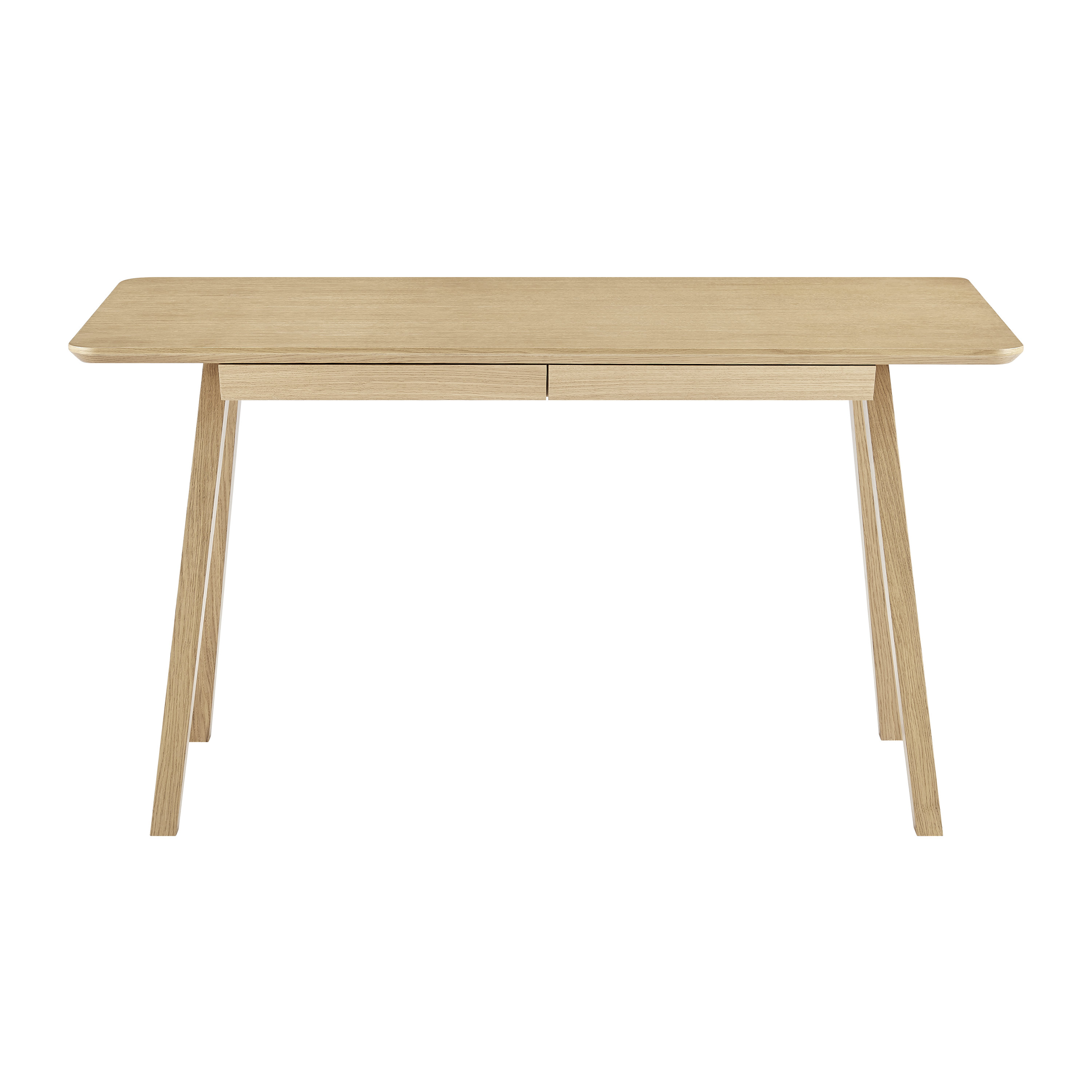 Corrigan Studio® Stark 55" Desk In Oak | Wayfair