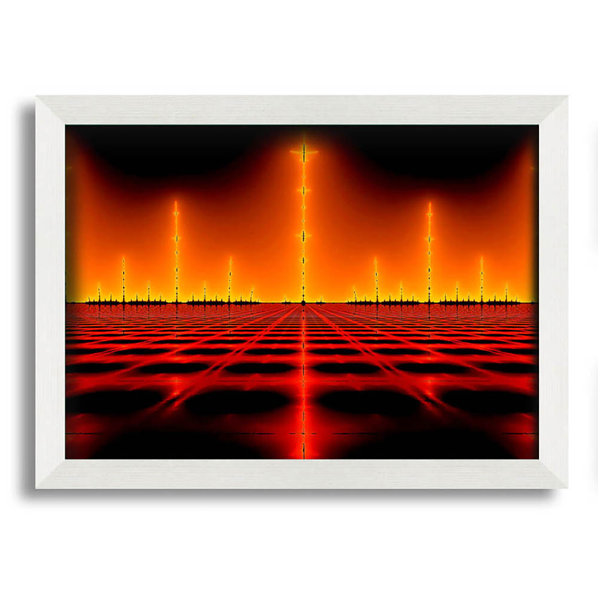 Ivy Bronx Electrical Fire Grid Framed Print Wall Art | Wayfair.co.uk