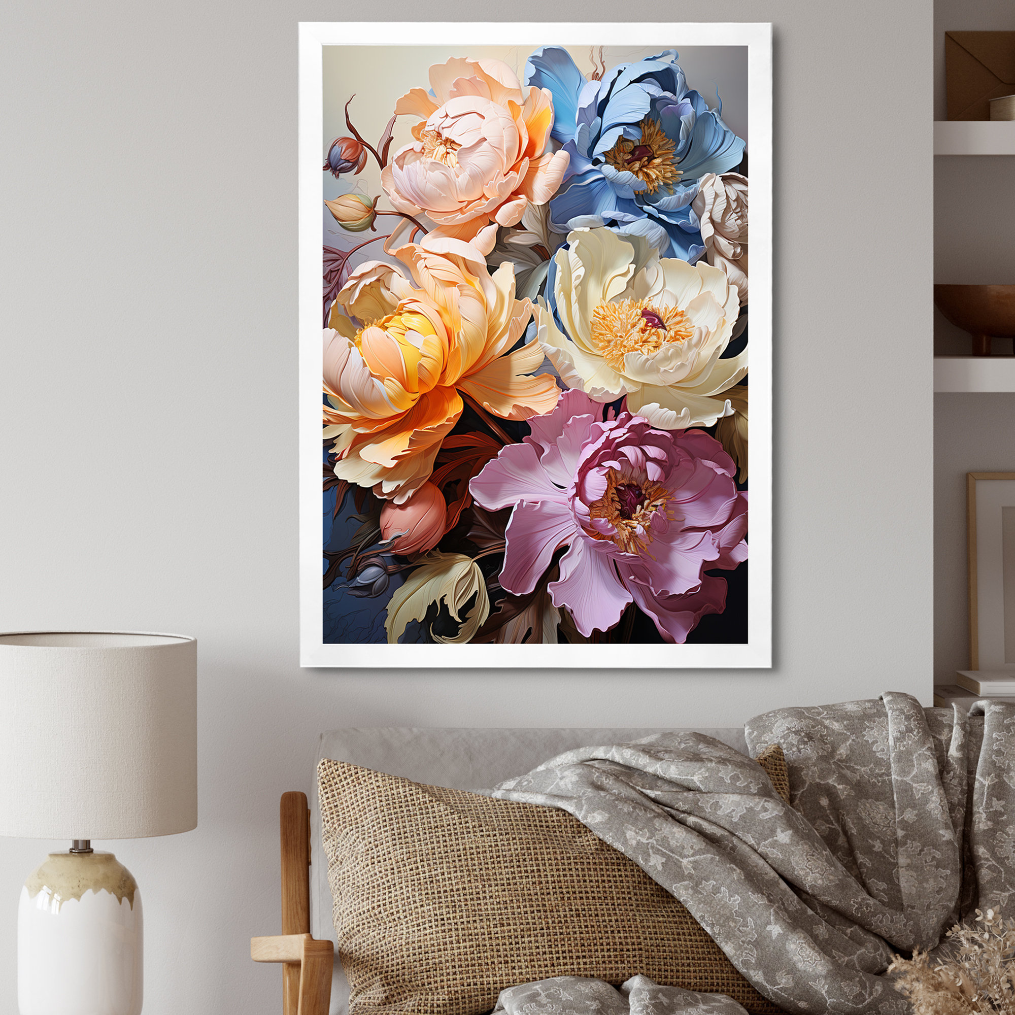 Winston Porter Blossoms Of Serenity Peonies II - Peonies Wall Art ...