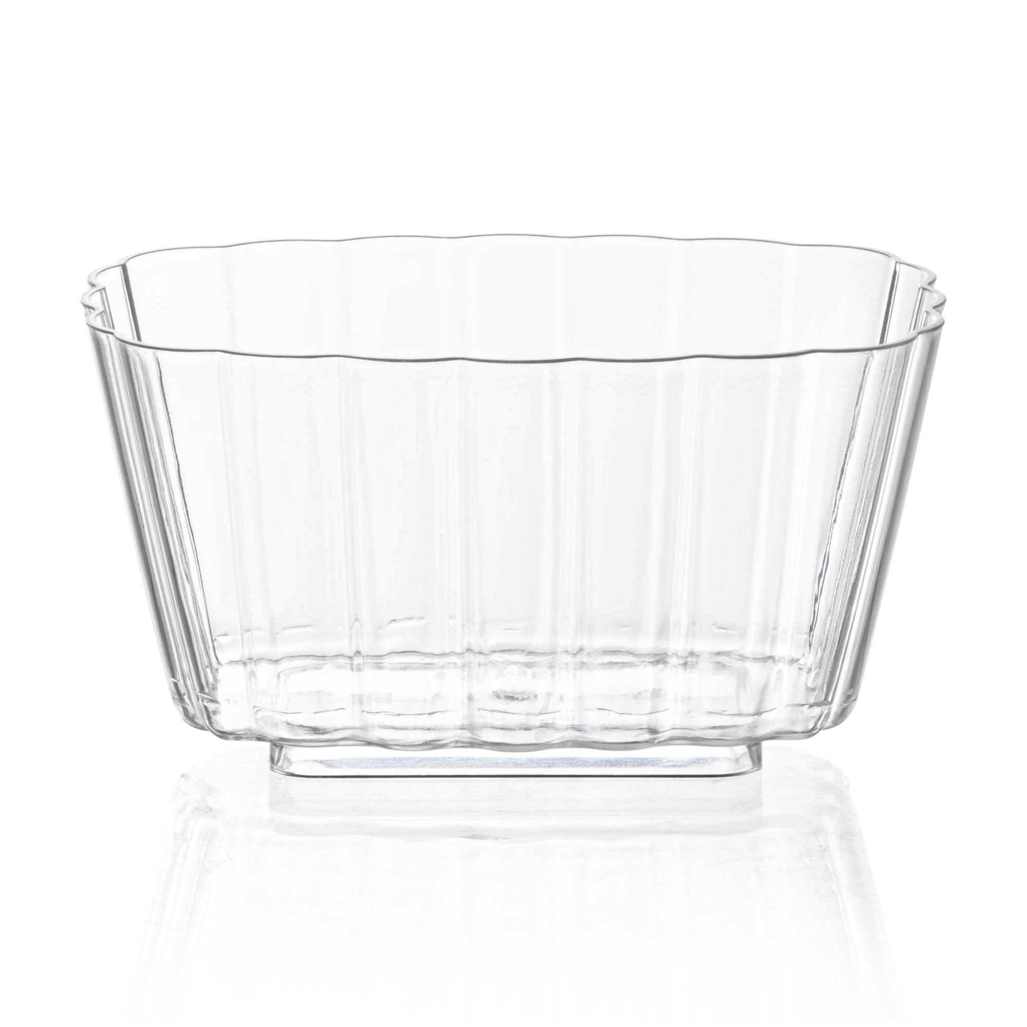 Smarty Had a Party Fluted Rectangular Disposable Plastic Pudding Cups ...