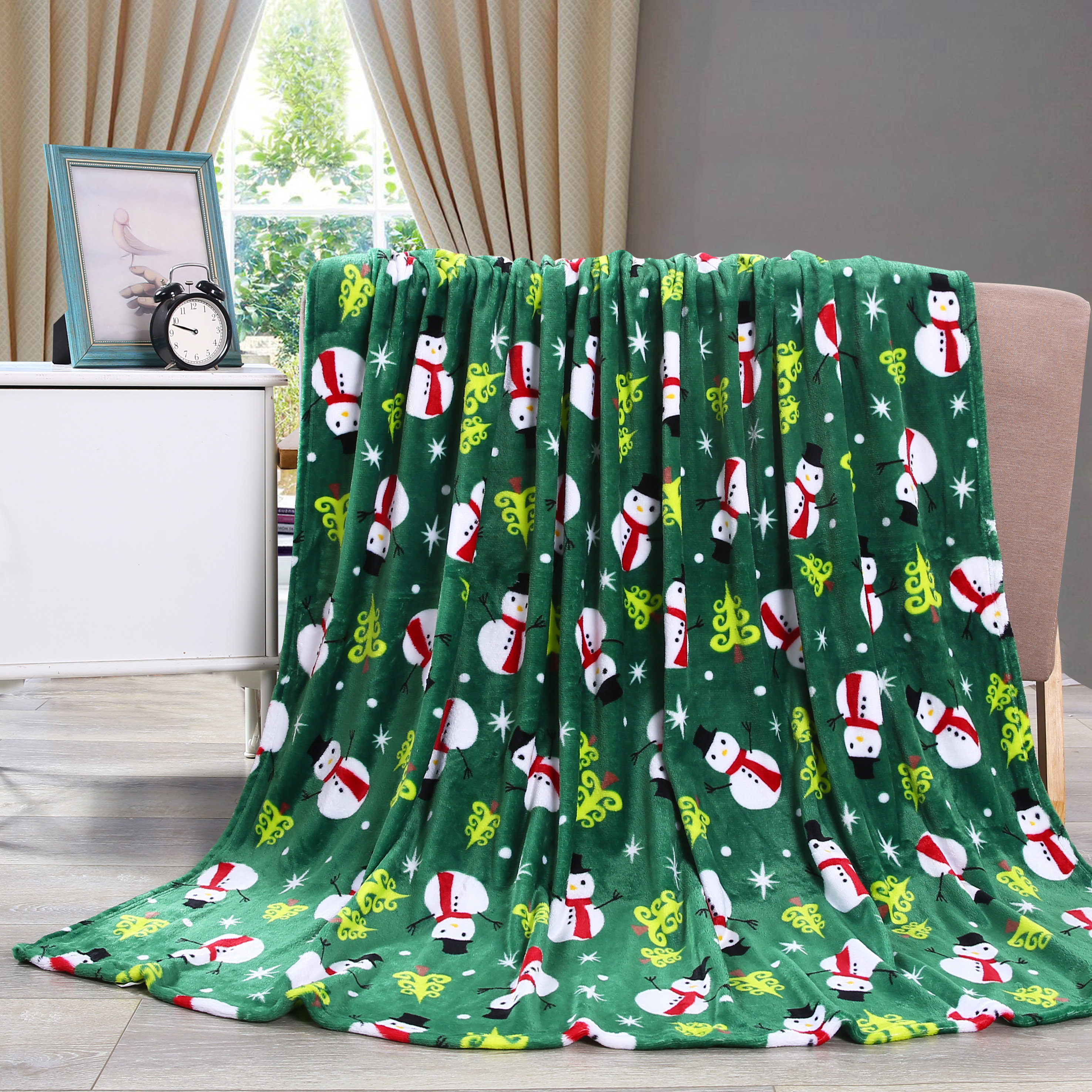 Kate Aurora Holiday Comfort Christmas Fleece Throw & Reviews | Wayfair