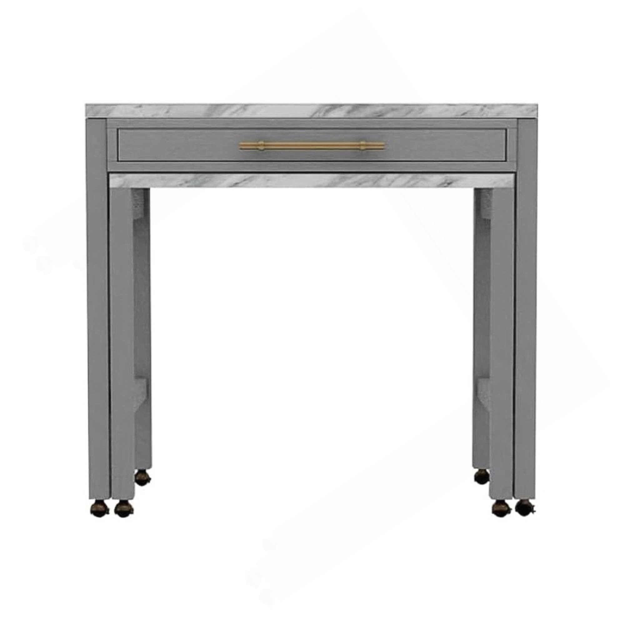 Latitude Run® Functional Counter Height Table With Nested Table, Ideal ...