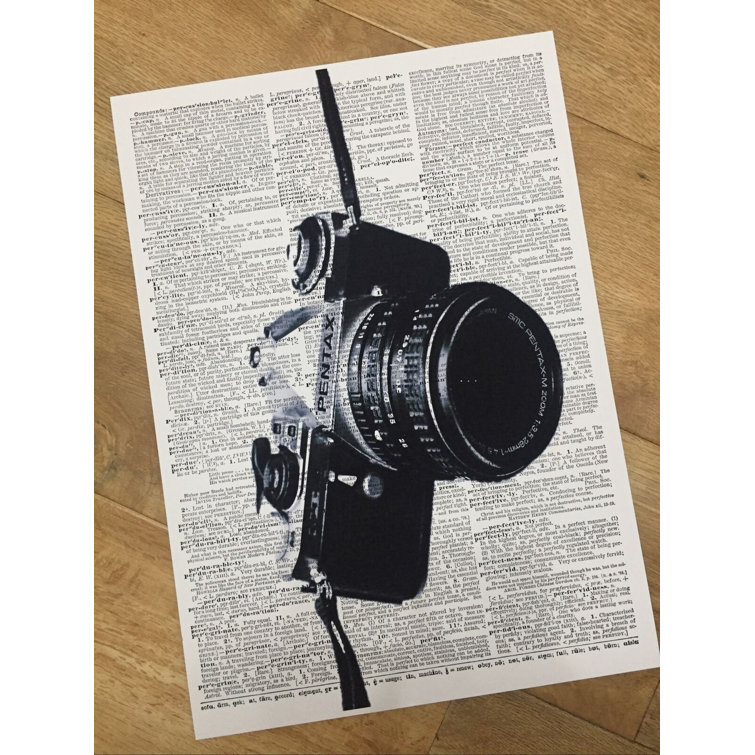 Maturi A3 Camera Dictionary Print - Industrial Photography Wall Art ...