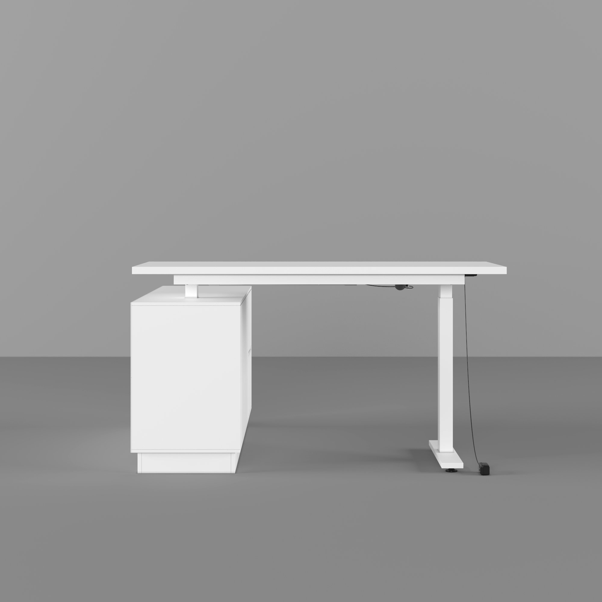 Ivy Bronx Adjustable Height Standing Desk With Electric Lift System, 48 ...