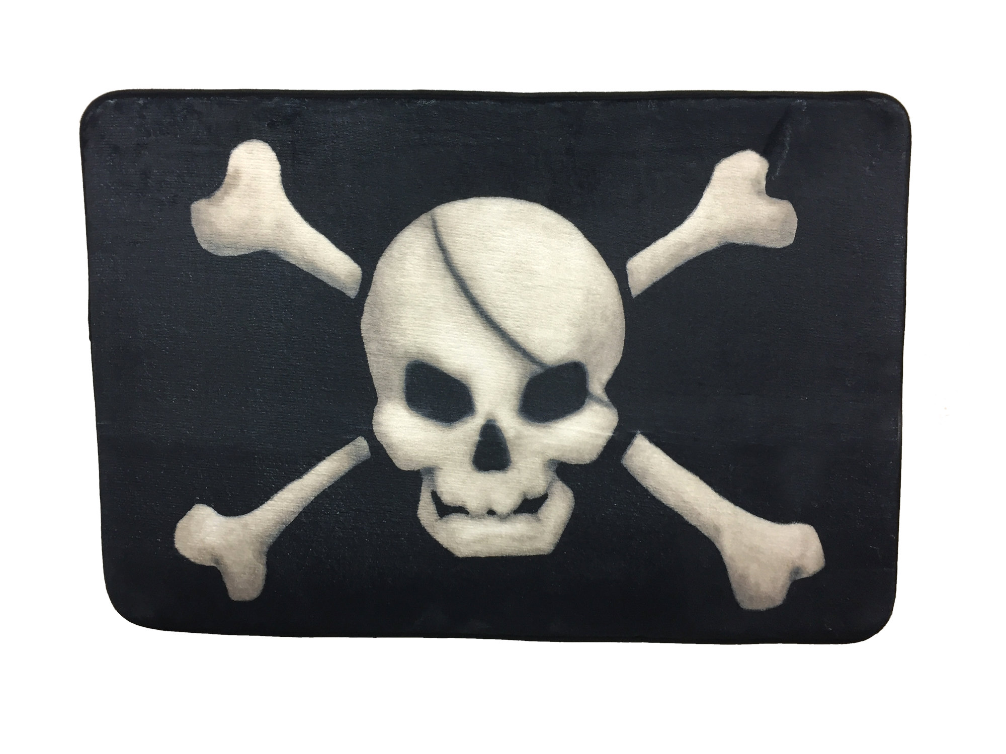 Zoomie Kids Klima Pirate's Treasure Skull Bath Rug | Wayfair