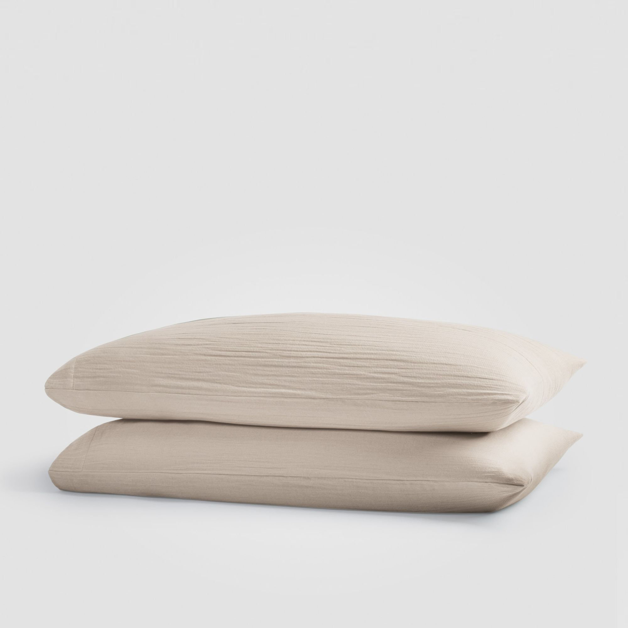 Crane Home Calm Crinkled Comfort Pillowcase Set – Set of 2 (Morning Fog ...