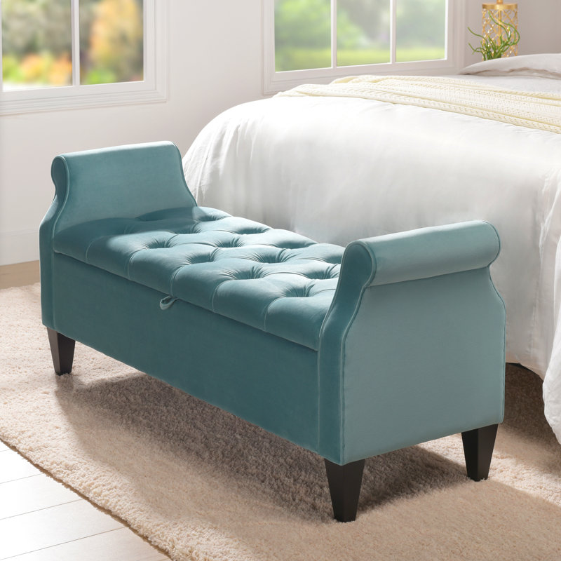 Red Barrel Studio® Maconay Upholstered Storage Bench & Reviews | Wayfair