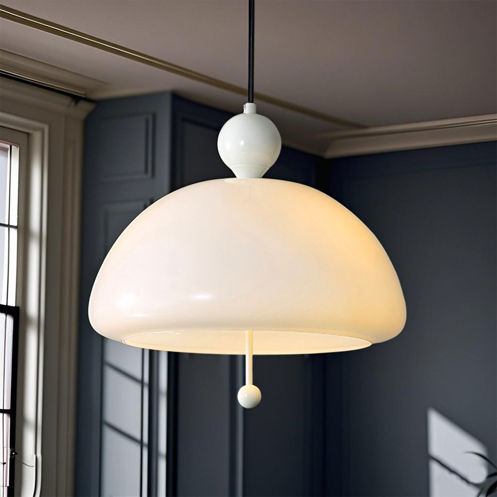 Ivy Bronx Large Glass Pendant Light Mid Century Modern French Style ...