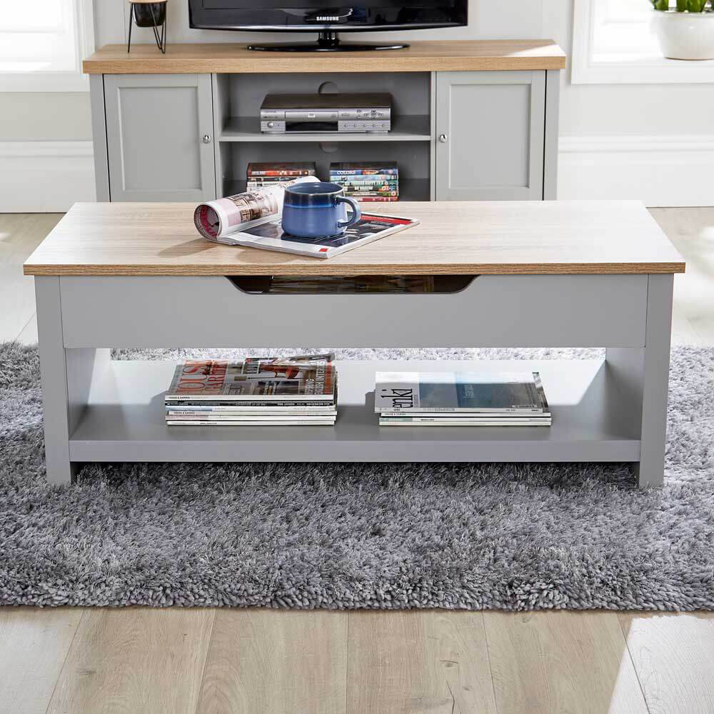Three Posts Acushnet Coffee Table Lift Up Occasional Reception Storage ...