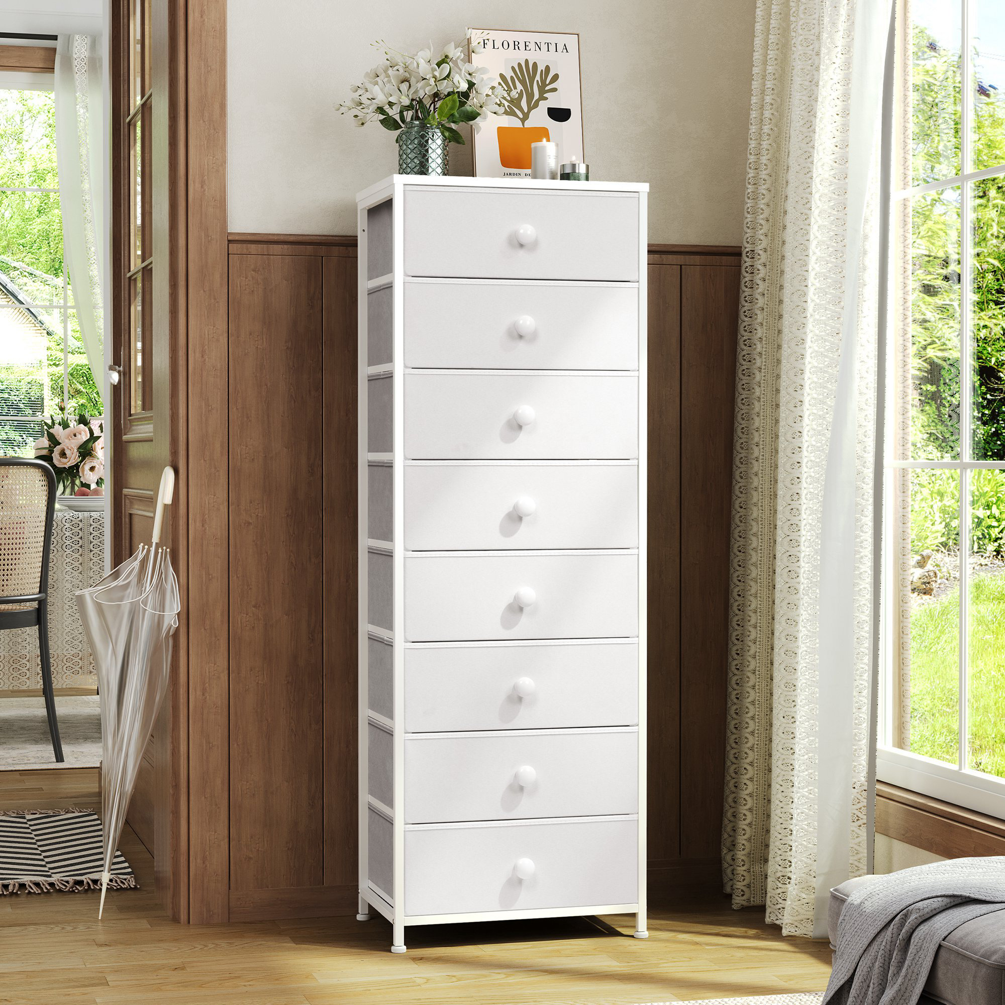 Ebern Designs 8-drawer Chest Storage Tower Organizer Unit & Reviews ...