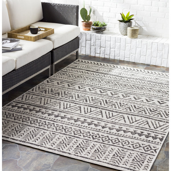 Black Outdoor Rugs You'll Love | Wayfair