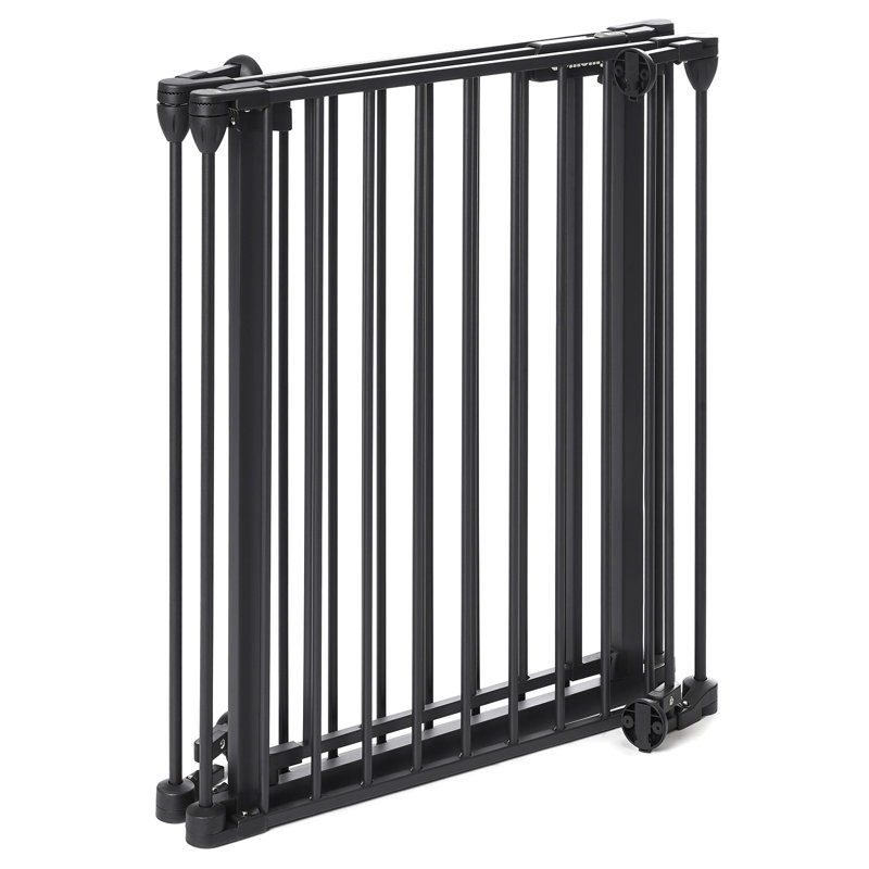 Toocapro 33" - 80" Wide Metal Safety Gate Baby Gates Fireplace Fence 3 ...