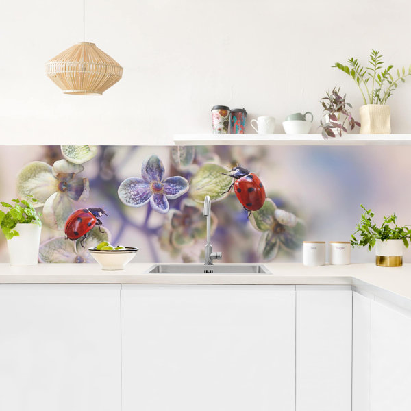 Ebern Designs Agapios 70 x 245Cm PVC Tile in Grey/Purple | Wayfair.co.uk