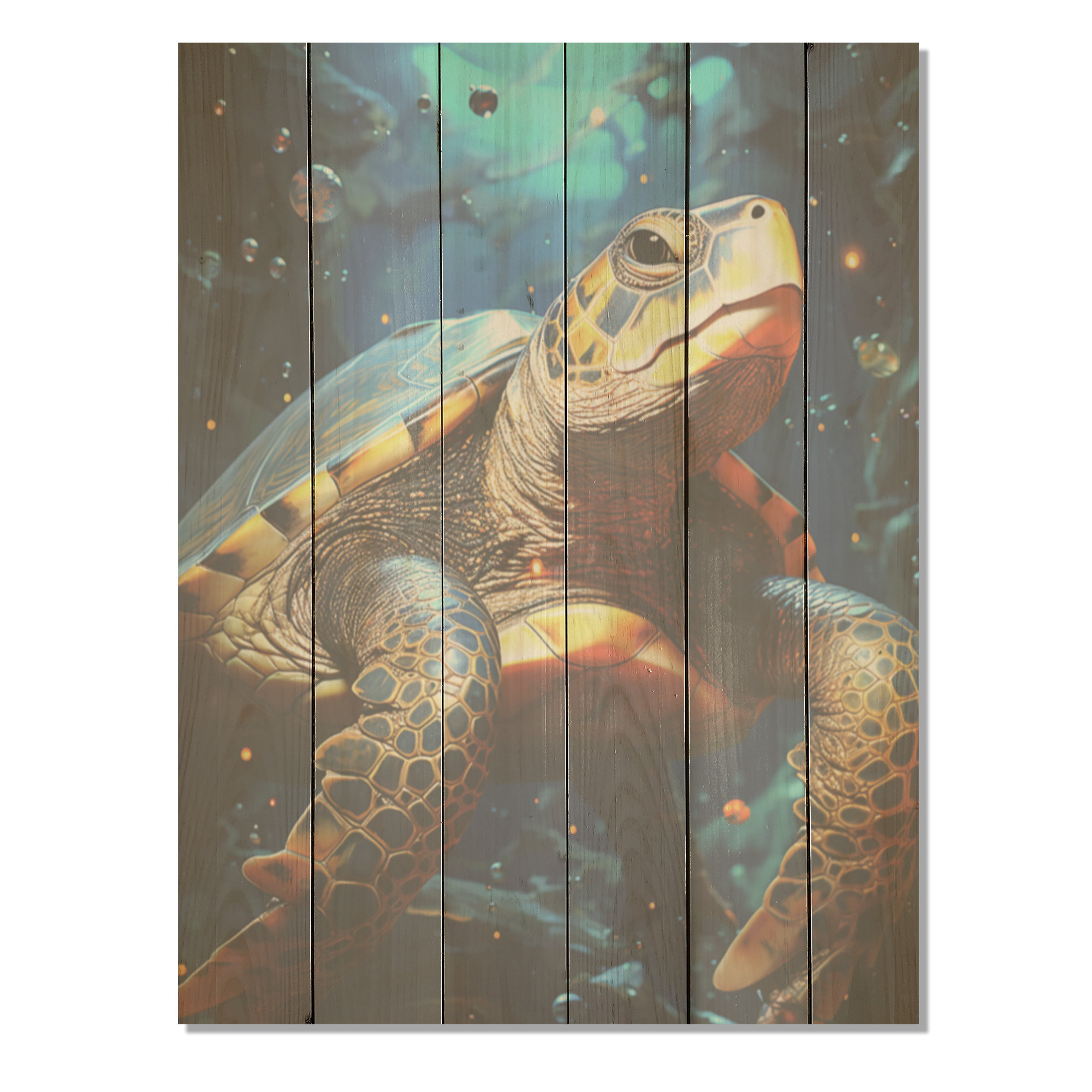 Bay Isle Home™ Baroque Elegance I - Turtle Wood Panel Wall Art On ...