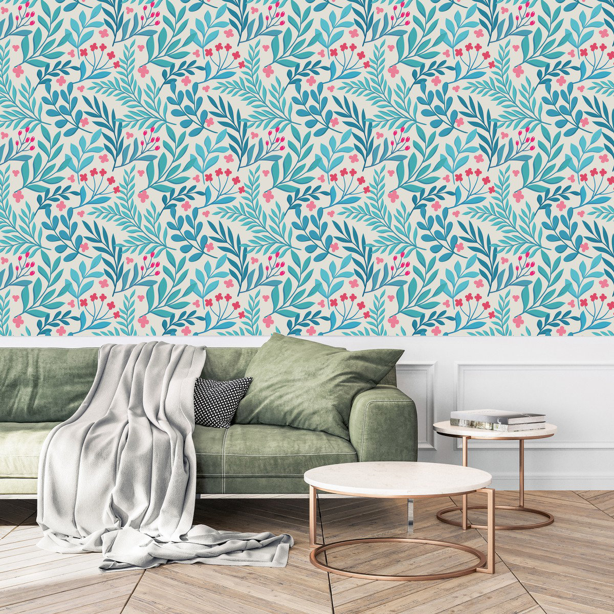 Red Barrel Studio® Kayshawn Peel & Stick Floral Wallpaper - Wayfair Canada