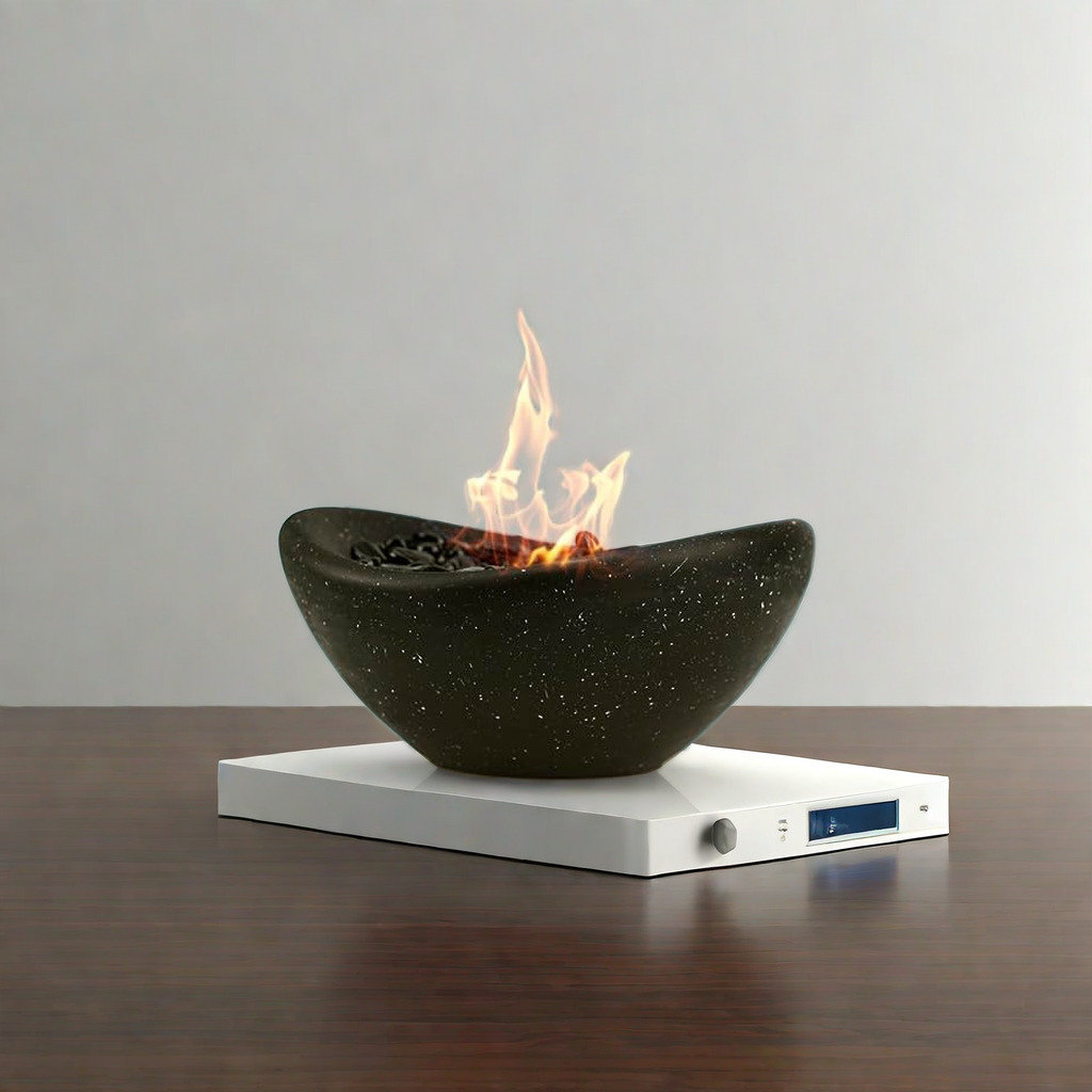 CMCUSTOM Concrete Tabletop Fireplace | Wayfair