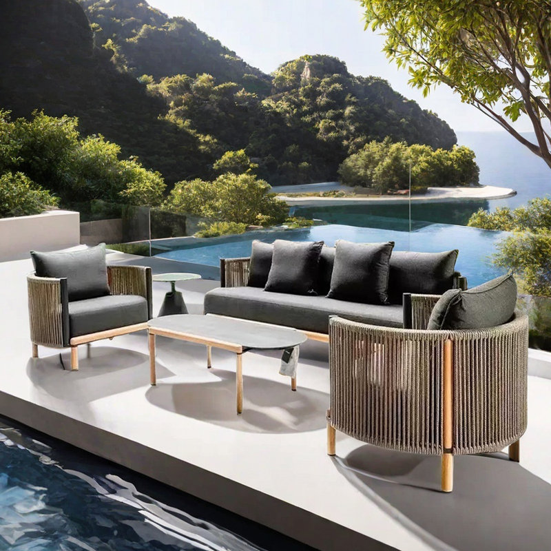 A Zoetic Home Waterproof durable patio sofa set | Wayfair