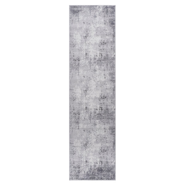 17 Stories Naar Marfi Area Rugs, Light Grey/Abstract Accent Power Loom ...