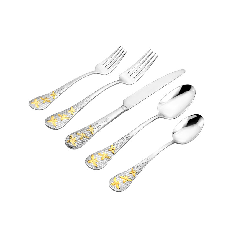 Godinger Silver Art Co Regal Bee Stainless Steel Flatware Set & Reviews ...
