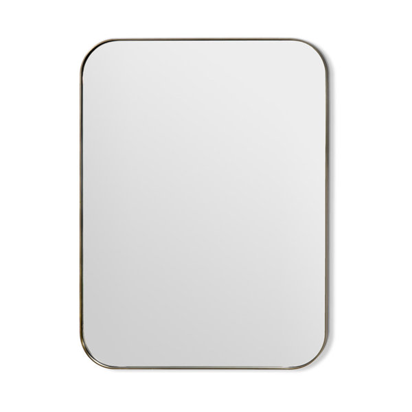 Interlude Aalina Stainless Steel Rectangle Mirror | Wayfair