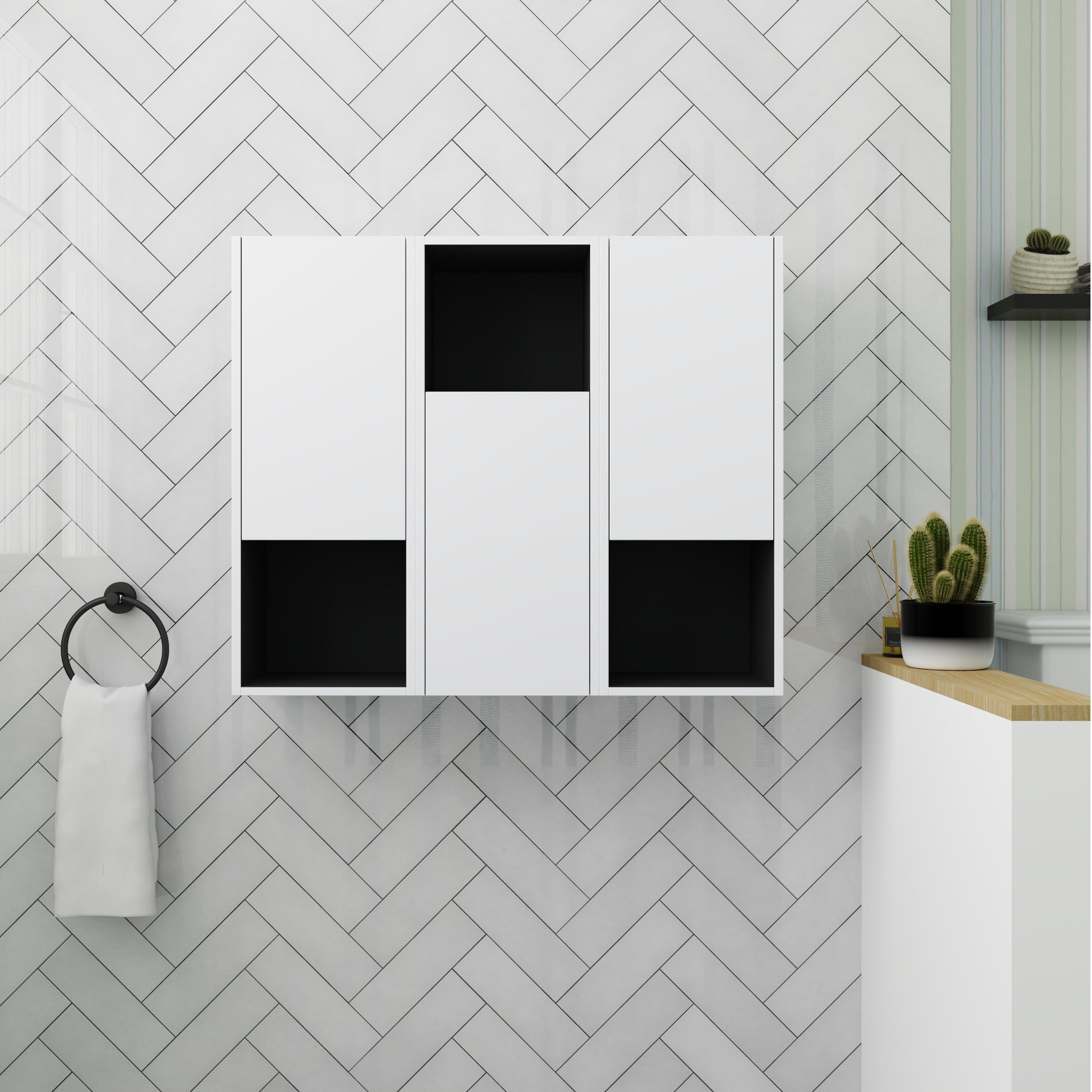 Hokku Designs 36" Wall-mounted Bathroom Storage Set | Wayfair