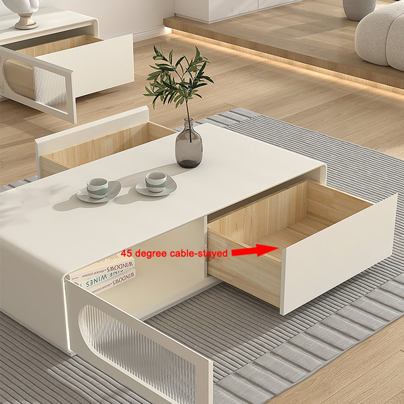 Orxva Galaxy Solid wood TV stand coffee table minimal | Wayfair