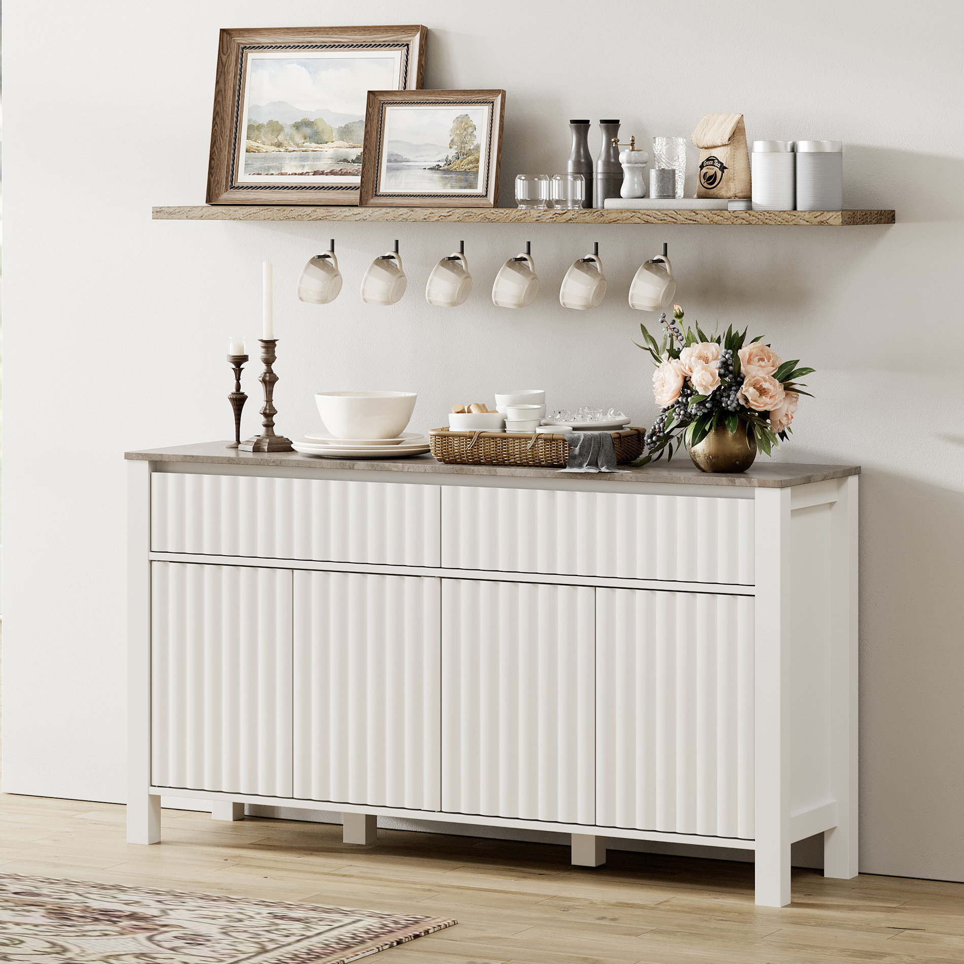 Ebern Designs Leightyn 57'' Sideboard | Wayfair